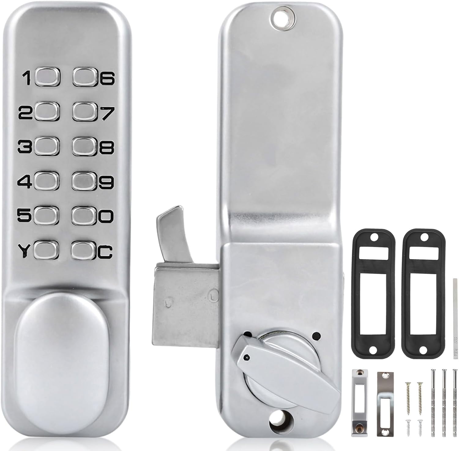 Mechanical Combination Door Lock, 1‑11 Digits Mechanical Keyless Door ...