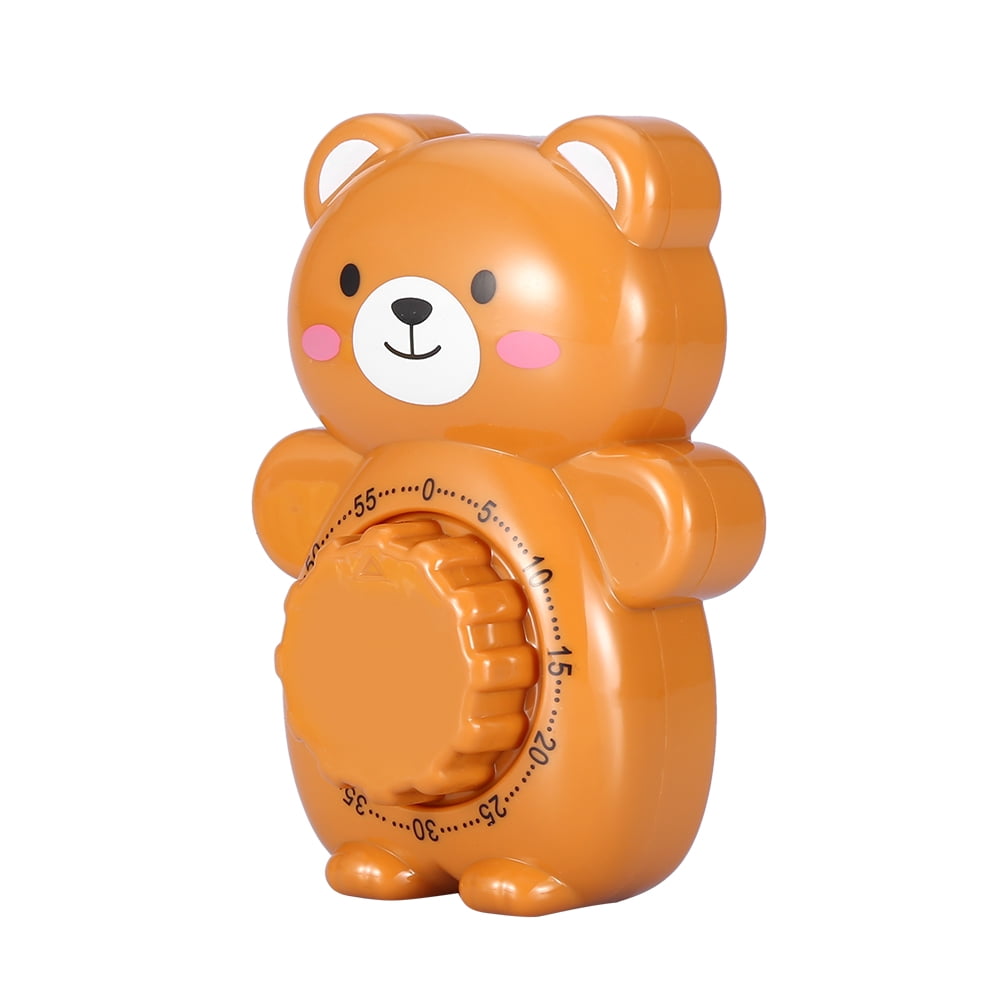 Mechanical Cooking Timer Cartoon Bear Shape Kitchen Manual Alarm ...