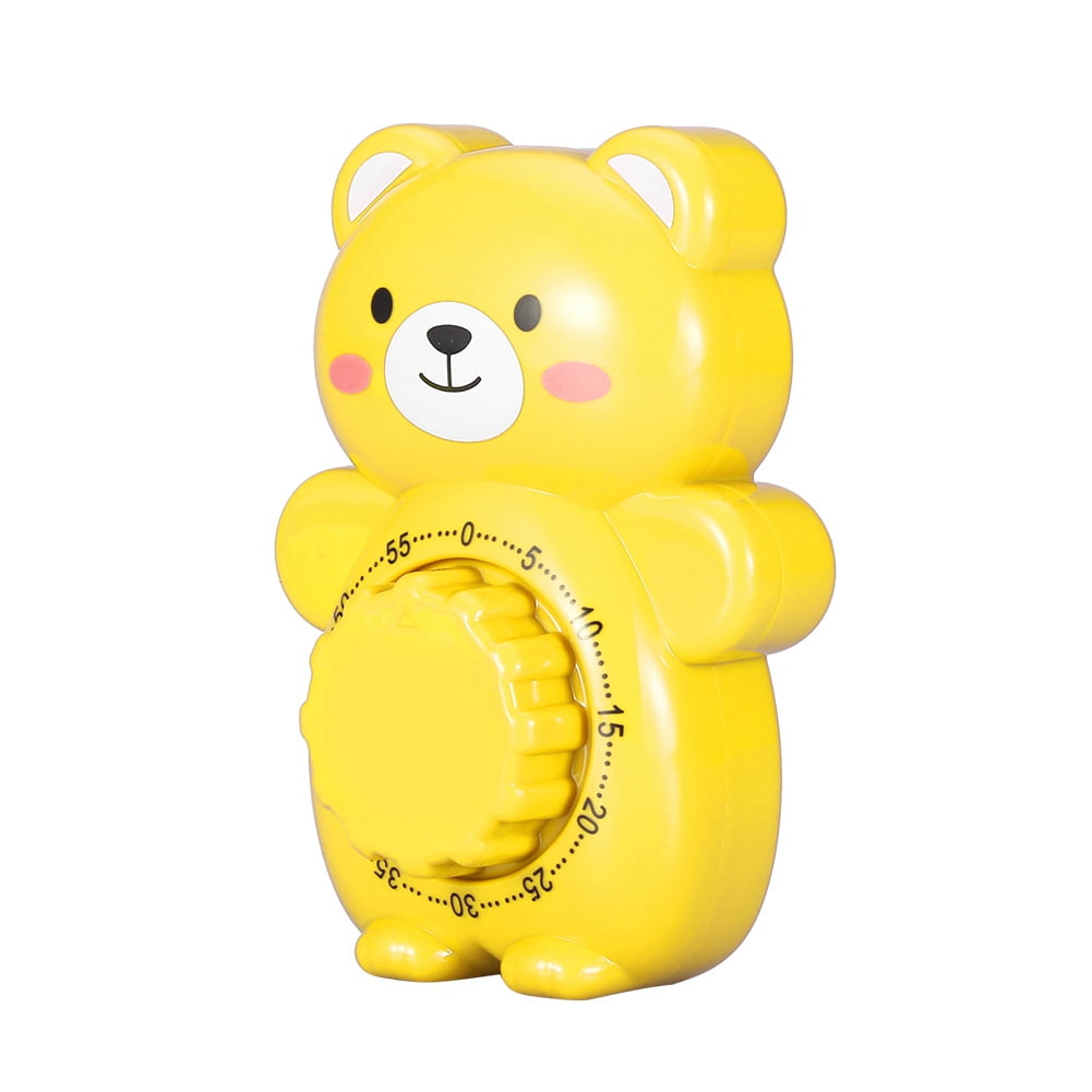 Mechanical Cooking Timer Cartoon Bear Shape Kitchen Manual Alarm ...