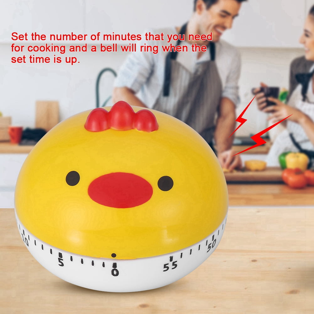 Mechanical Cooking Timer Manual Animal Shape Counters for Kitchen Timing Tool(Yellow Chicken ...