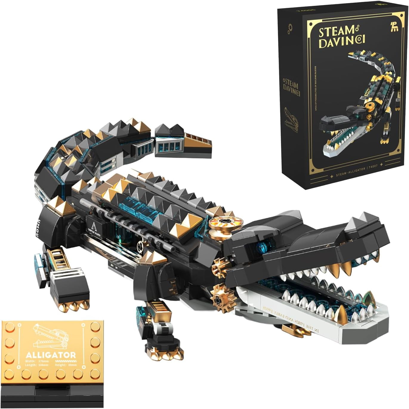 Mechanical Crocodile Building Block Sets, Sea Creatures Idea Model ...