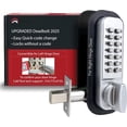 Mechanical Deadbolt Lock - Keyless Entry Door Lock - Code NOT Required ...