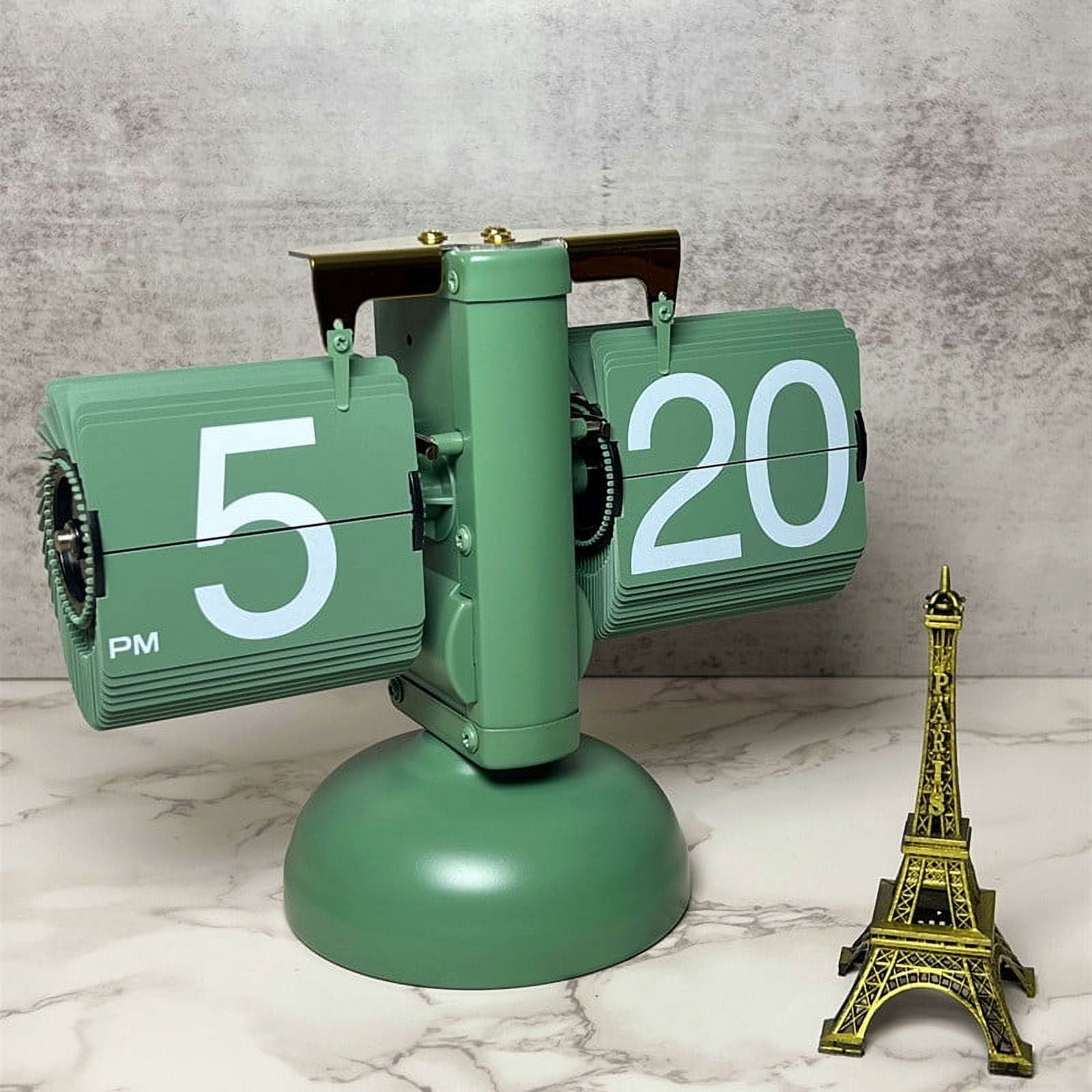 Mechanical Desk Clock, Retro Flip Design, Internal Gear Operated ...