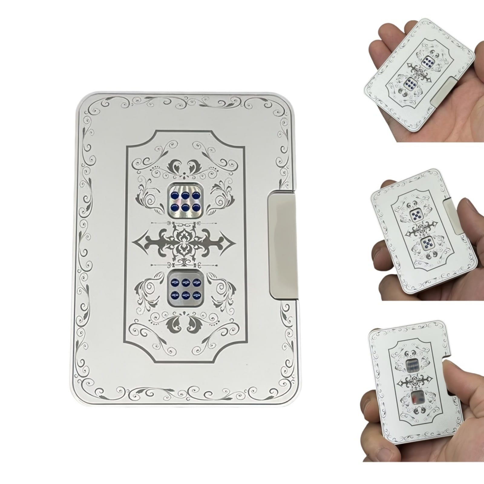 Mechanical Dice Fidget Toy, Aluminum Alloy Auto Dice Spinner, Portable ...