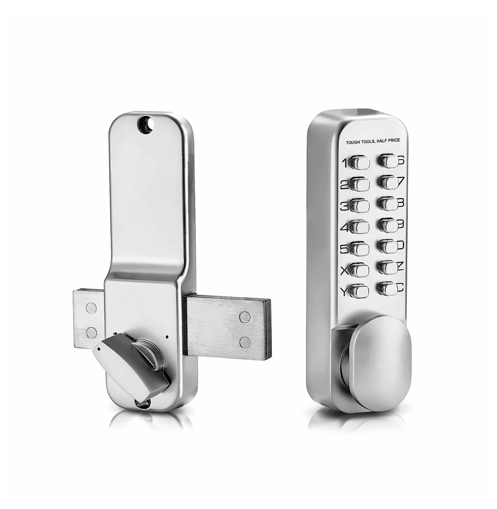 Mechanical Door Lock Keyless Entry, No Key Needed - 4 Digit Combination ...