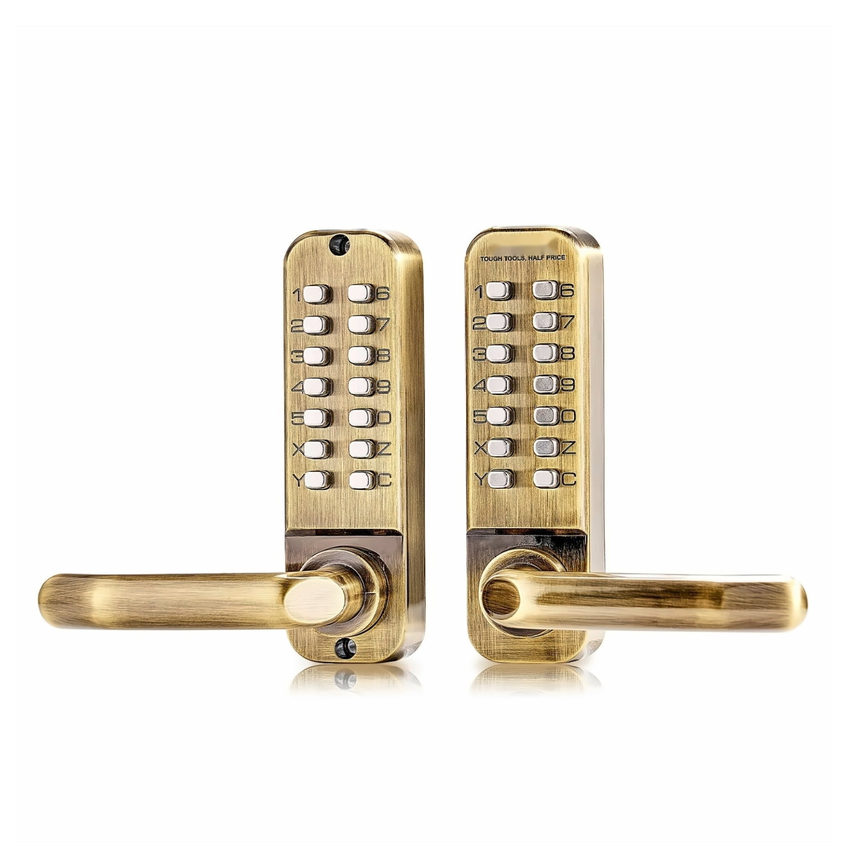 Mechanical Door Lock Keyless Entry – No Key Needed, Outdoor Gate Lock ...