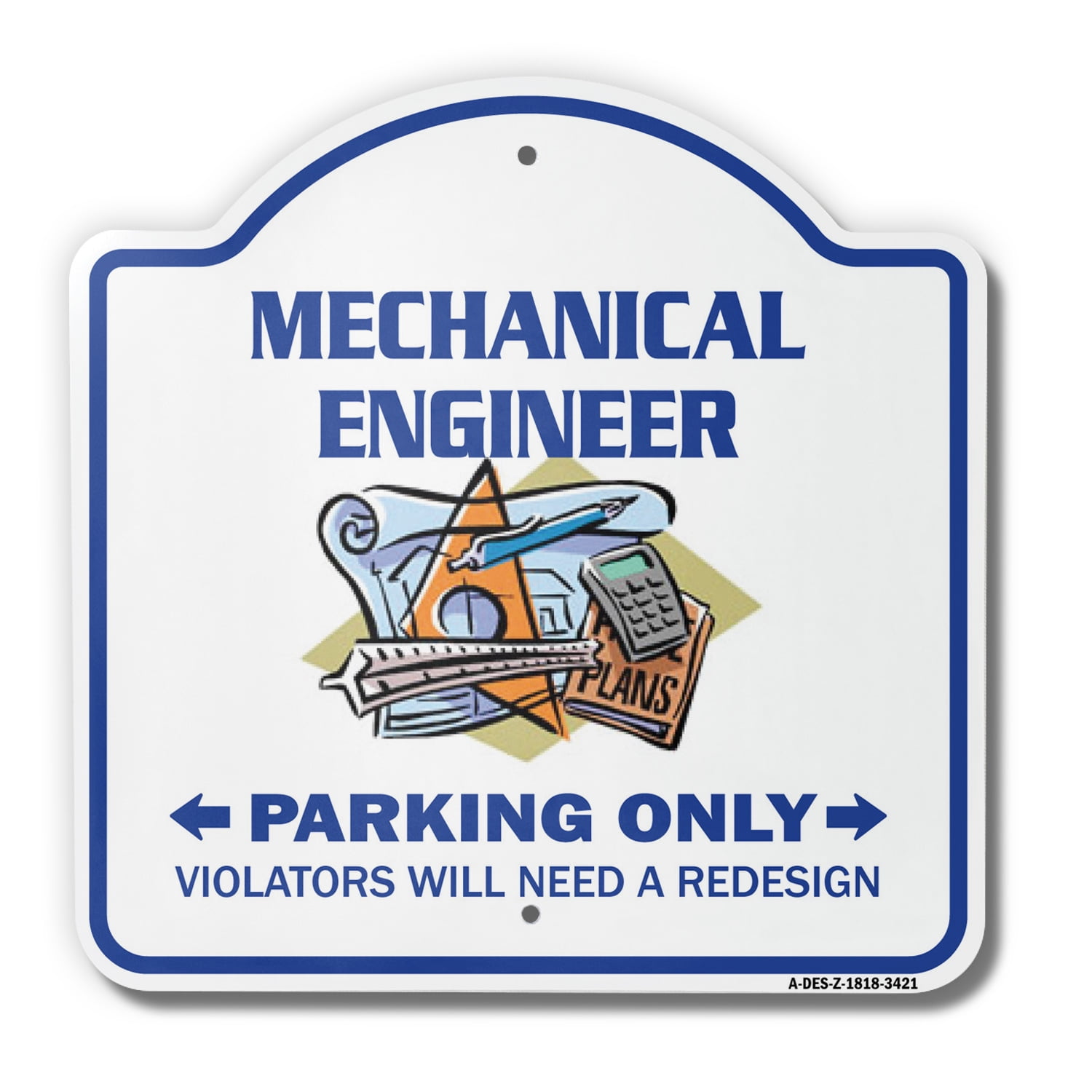 Mechanical Engineer 18" X 18" Heavy-Gauge Aluminum Architectural Sign ...