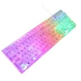 Mechanical Feel 104Key Transparents RGBs Gaming Keyboards USB Cord ...