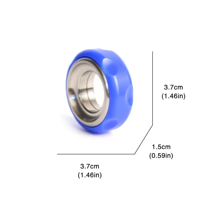 Mechanical Fidget Ratchet Ring EDC Toys Adjustable Haptic Ring ...