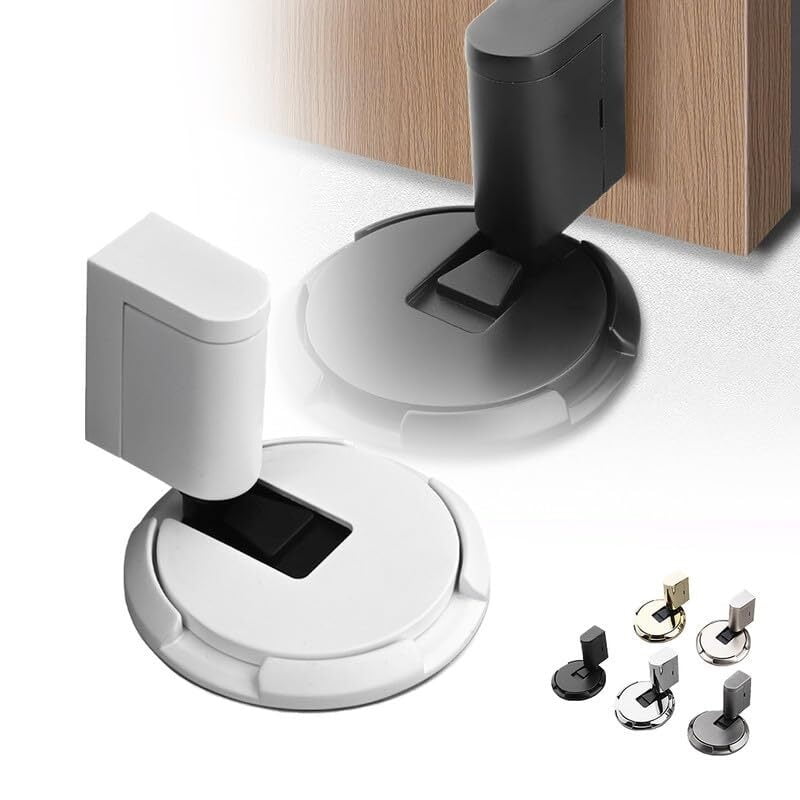 Mechanical Floor Door Stopper, 2024 New Punch-Free Mechanical Silent ...