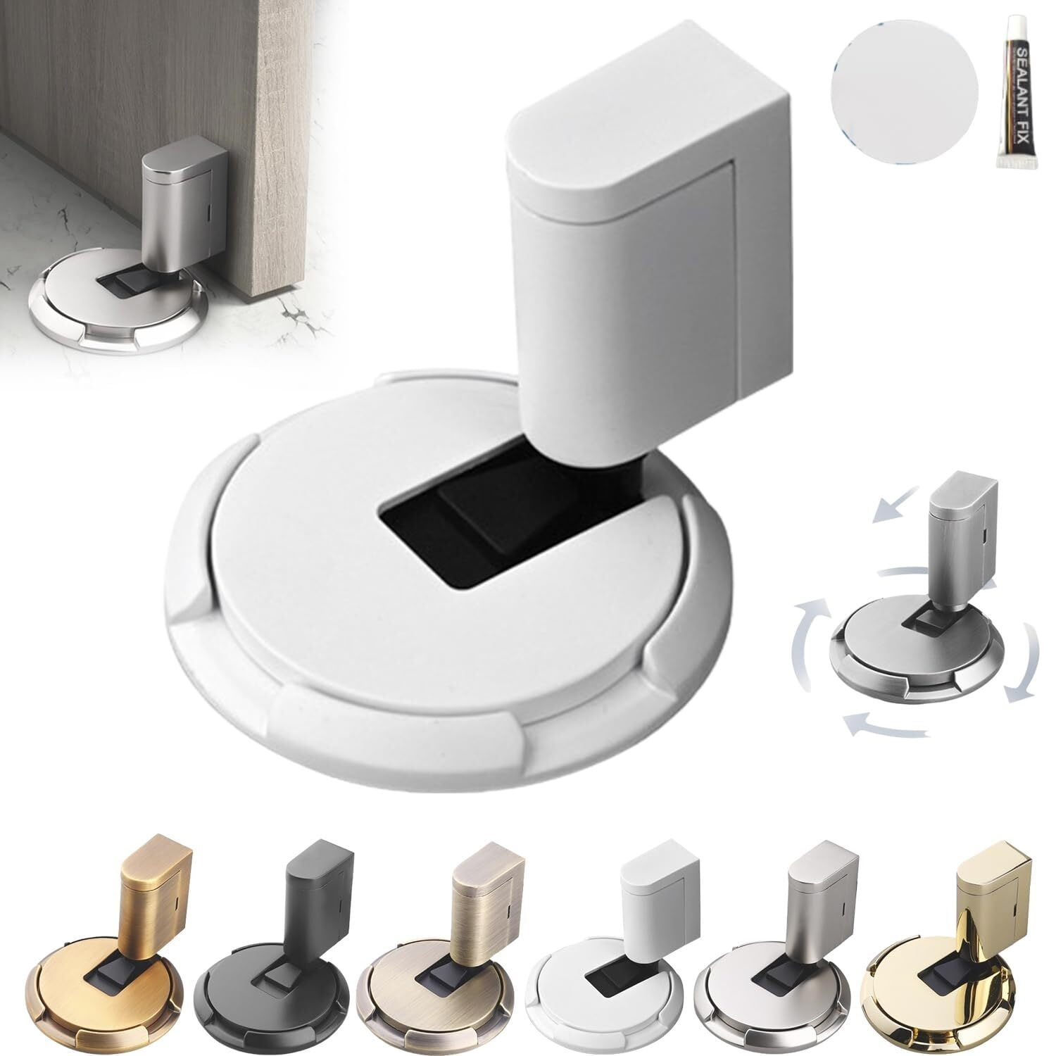 Mechanical Floor Door Stopper,Magnetic Door Stopper for Bottom of Door ...