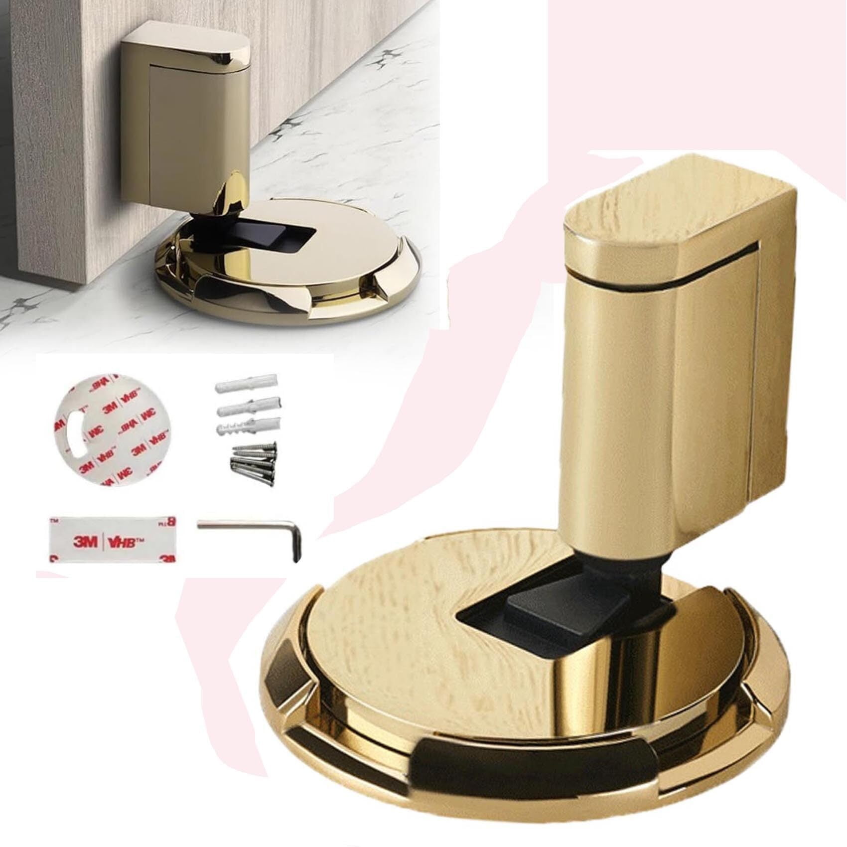 Mechanical Floor Door Stopper, Magnetic Door Stoppers for Bottom of ...