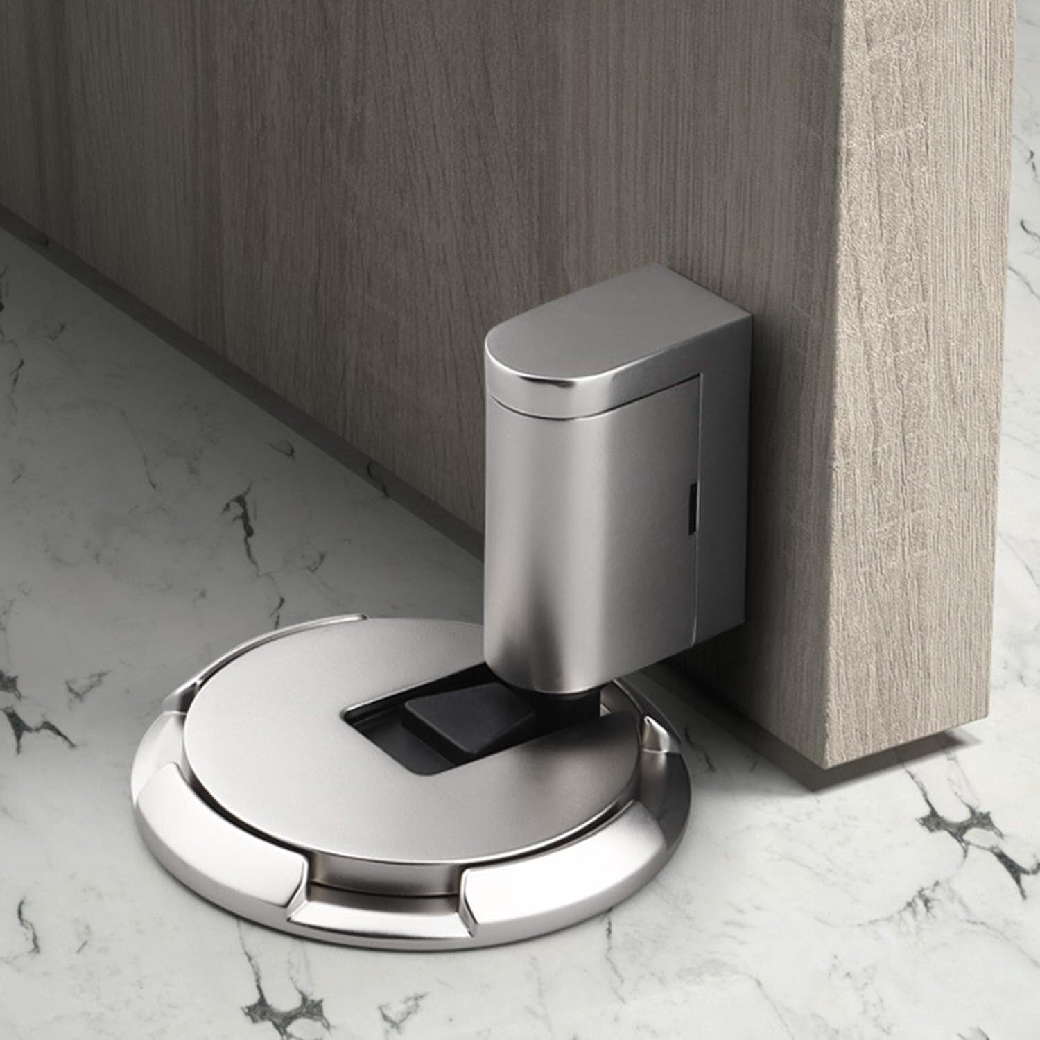 Mechanical Floor Door Stopper, Punch-Free Mechanical Silent Floor Door ...