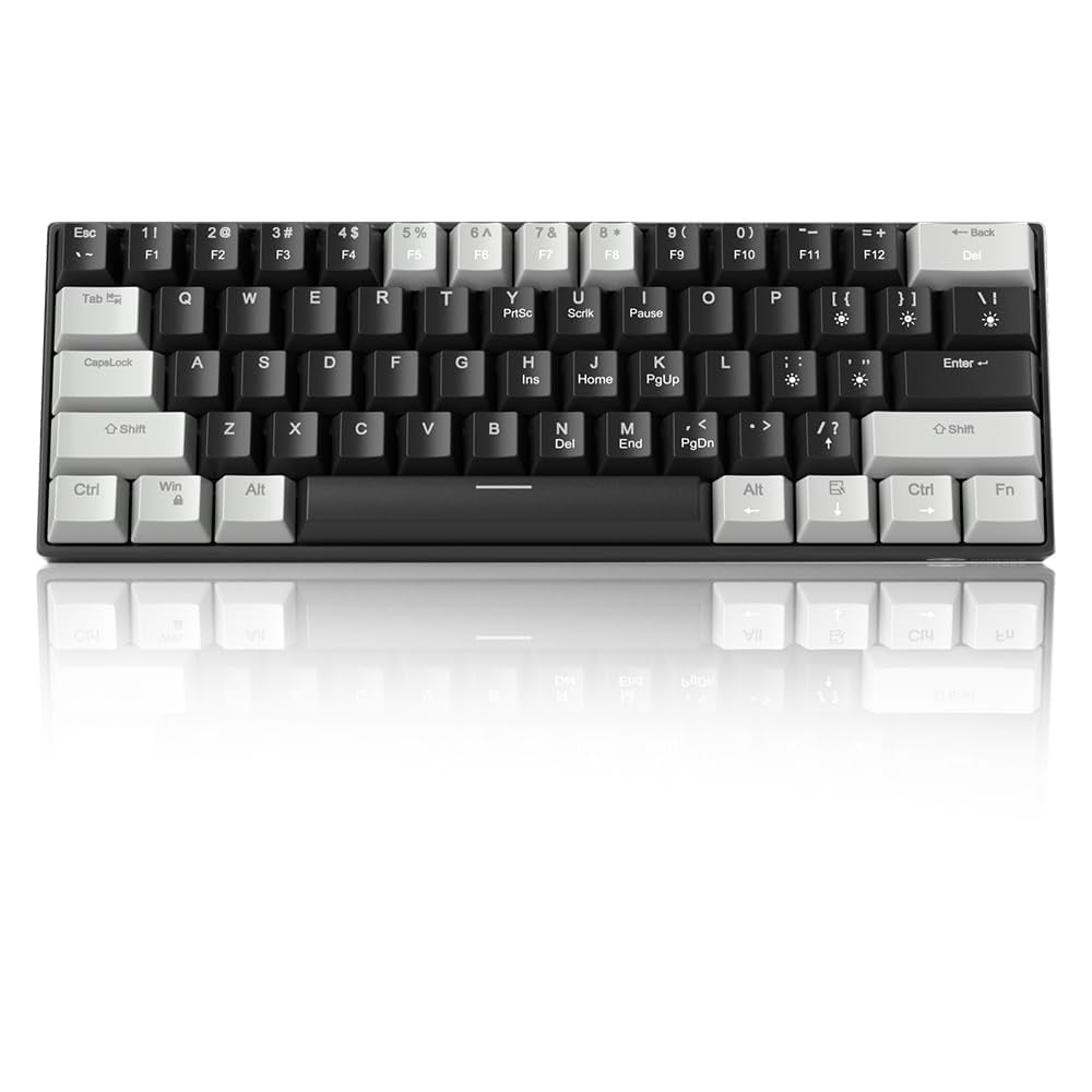 Mechanical Gaming Keyboard,Detachable Type-C Cable Mini Keyboard with ...
