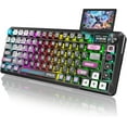 Mechanical Gaming Keyboard - Gasket-Mounted Backlit, Custom , 3-Mode(/2 ...