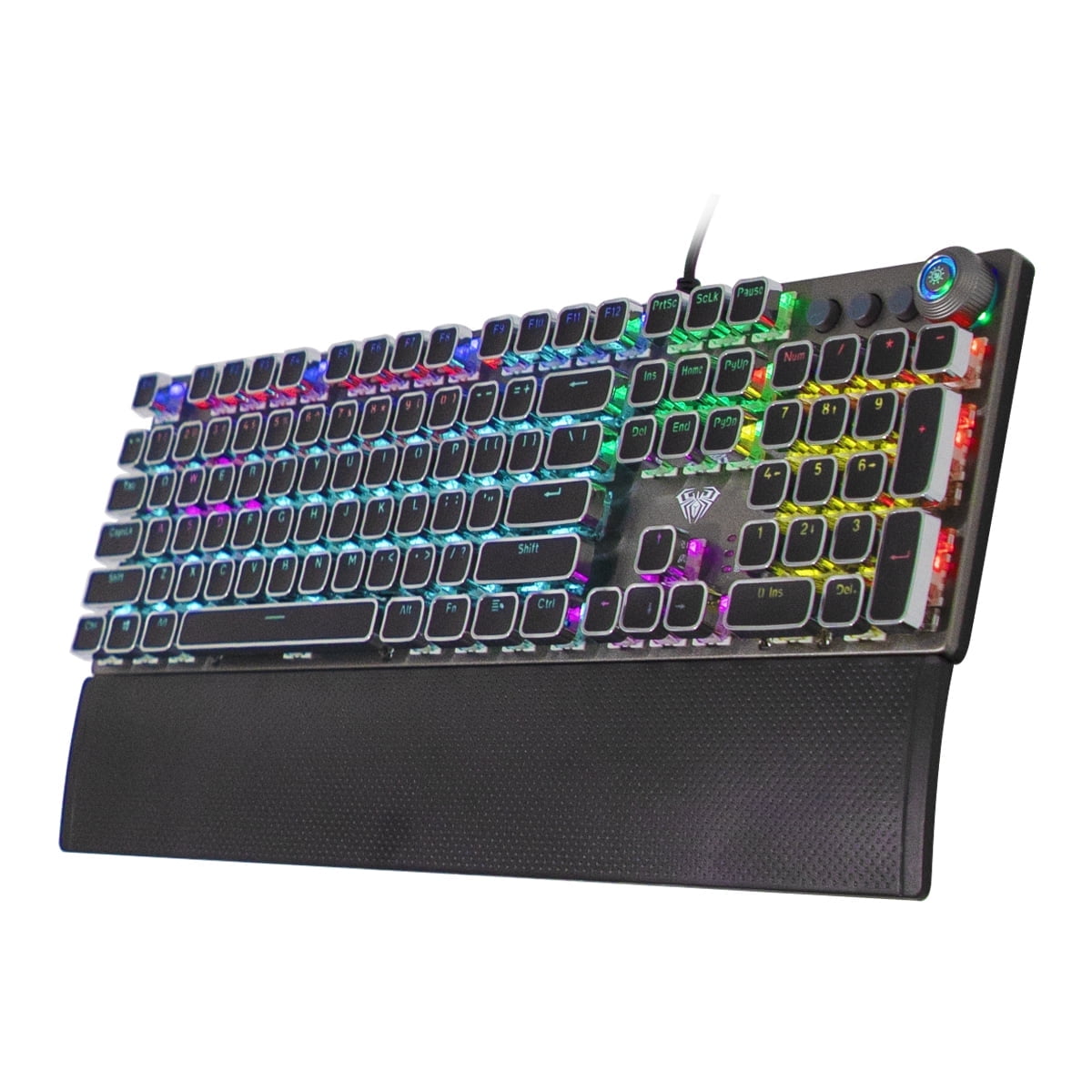 Mechanical Gaming Keyboard,LED Backlit Typewriter Keyboards with ...