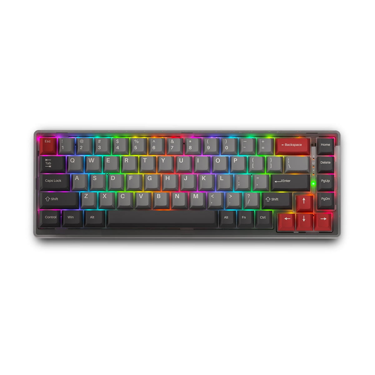 LORIIK 68-Key Mini Mechanical Gaming Keyboard, Bluetooth/2.4GHz/USB ...