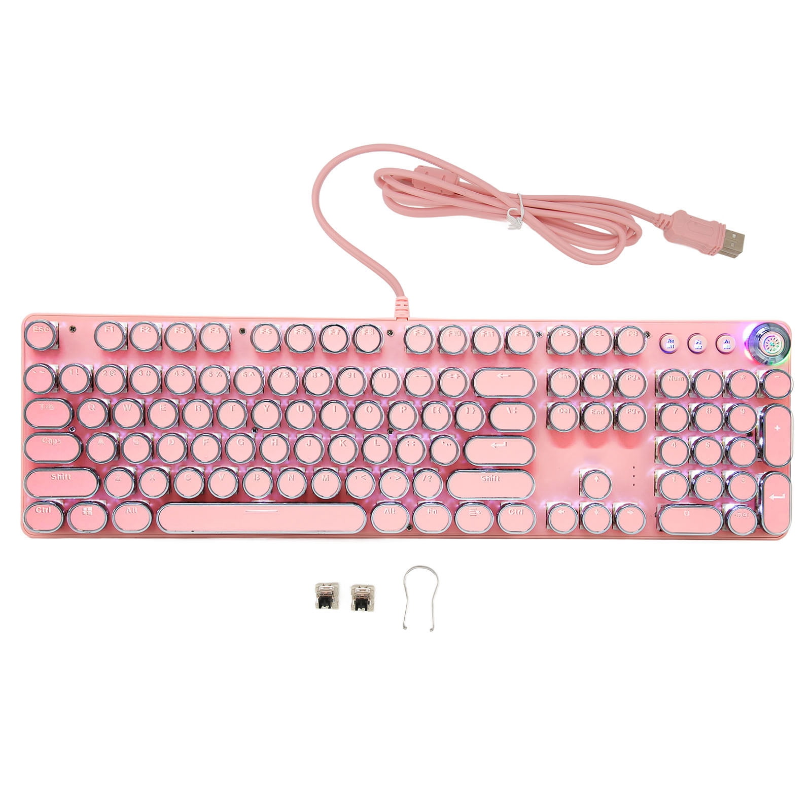 Mechanical Gaming Keyboard, Mechanical Keyboard 104 Keys Real ...