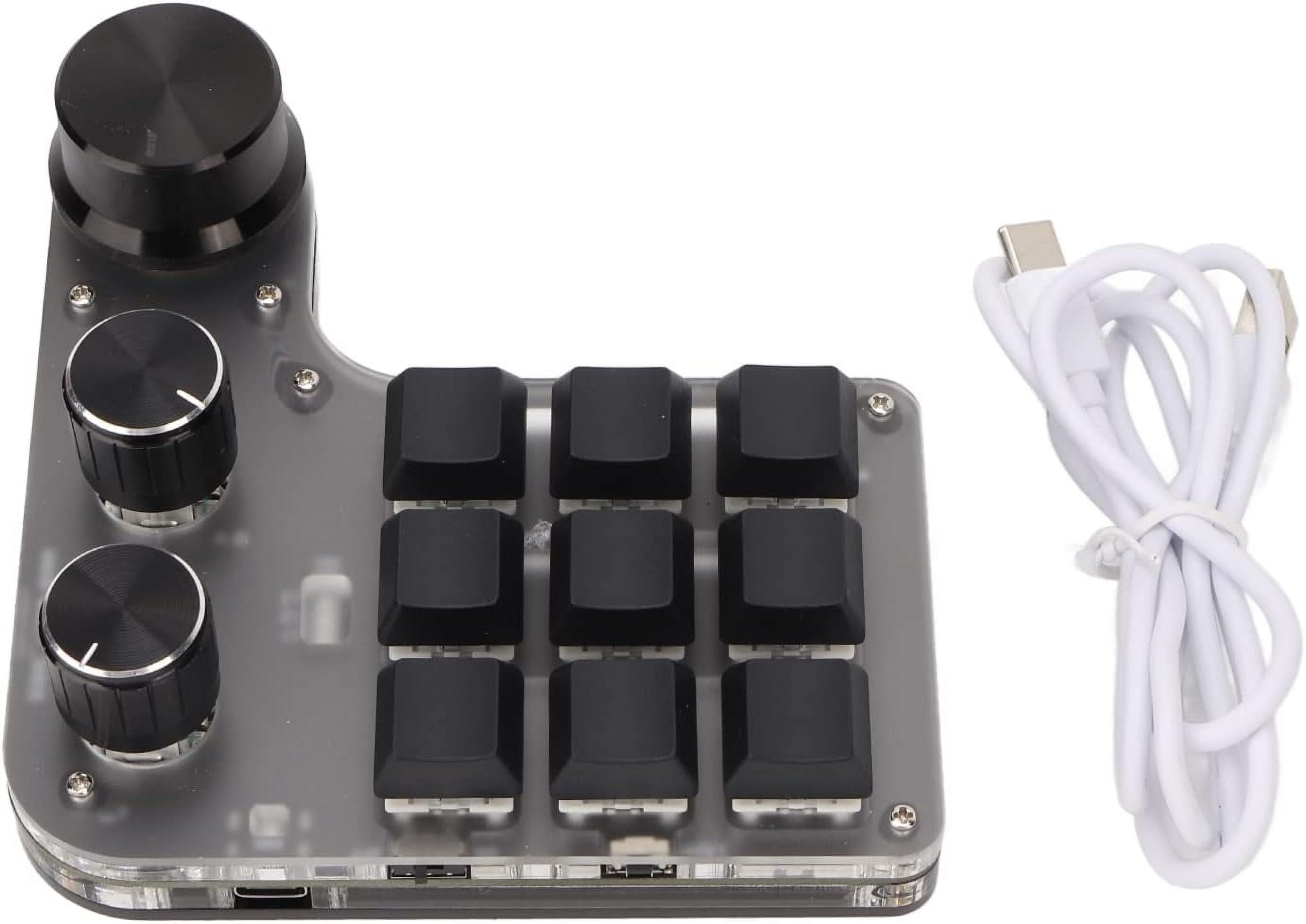 Mechanical Gaming Keypad - One Handed Macro Keyboard With 9 Keys, Programmable, Usb Wired ...