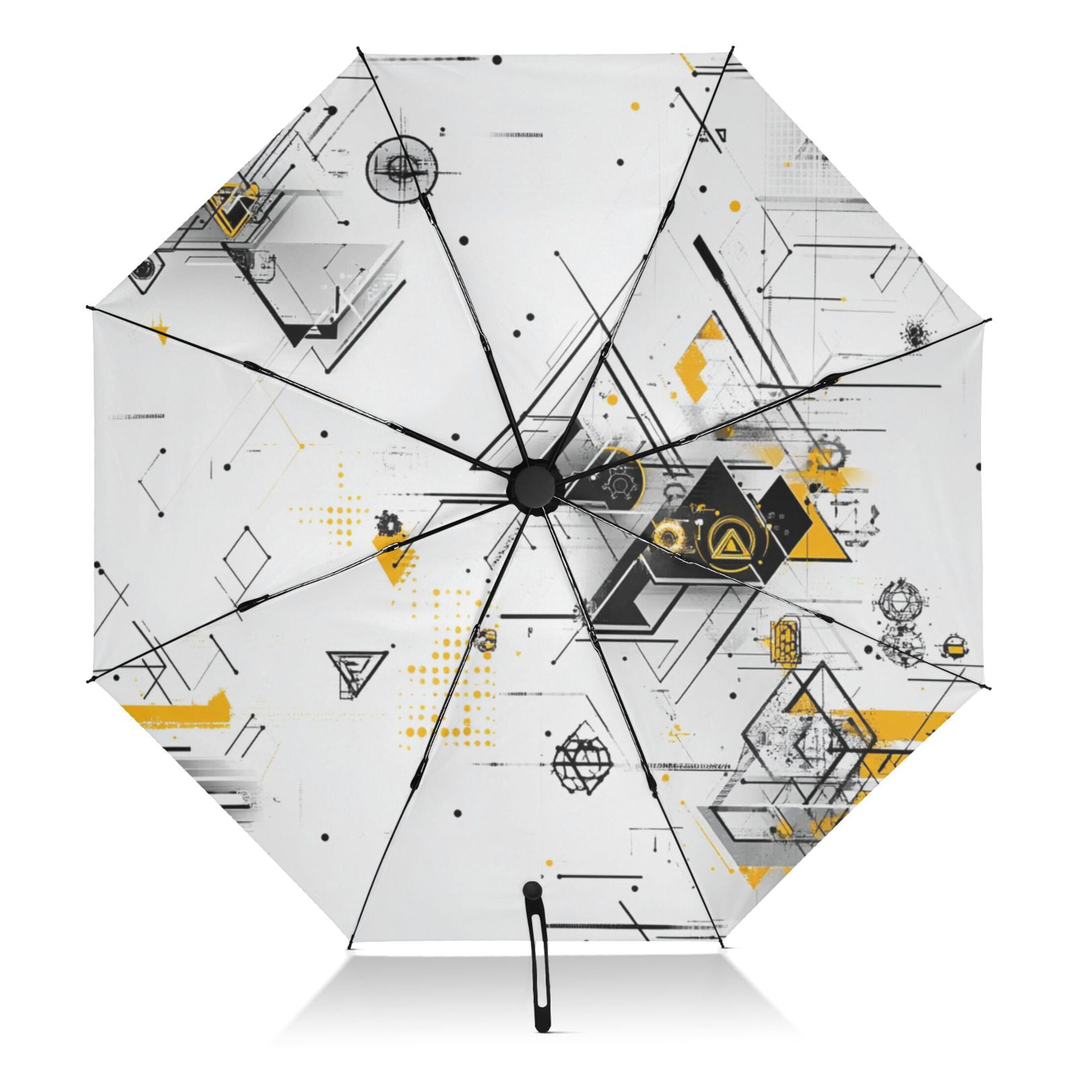 Mechanical Geometric Patterns Extra Large Automatic Umbrella, UV ...