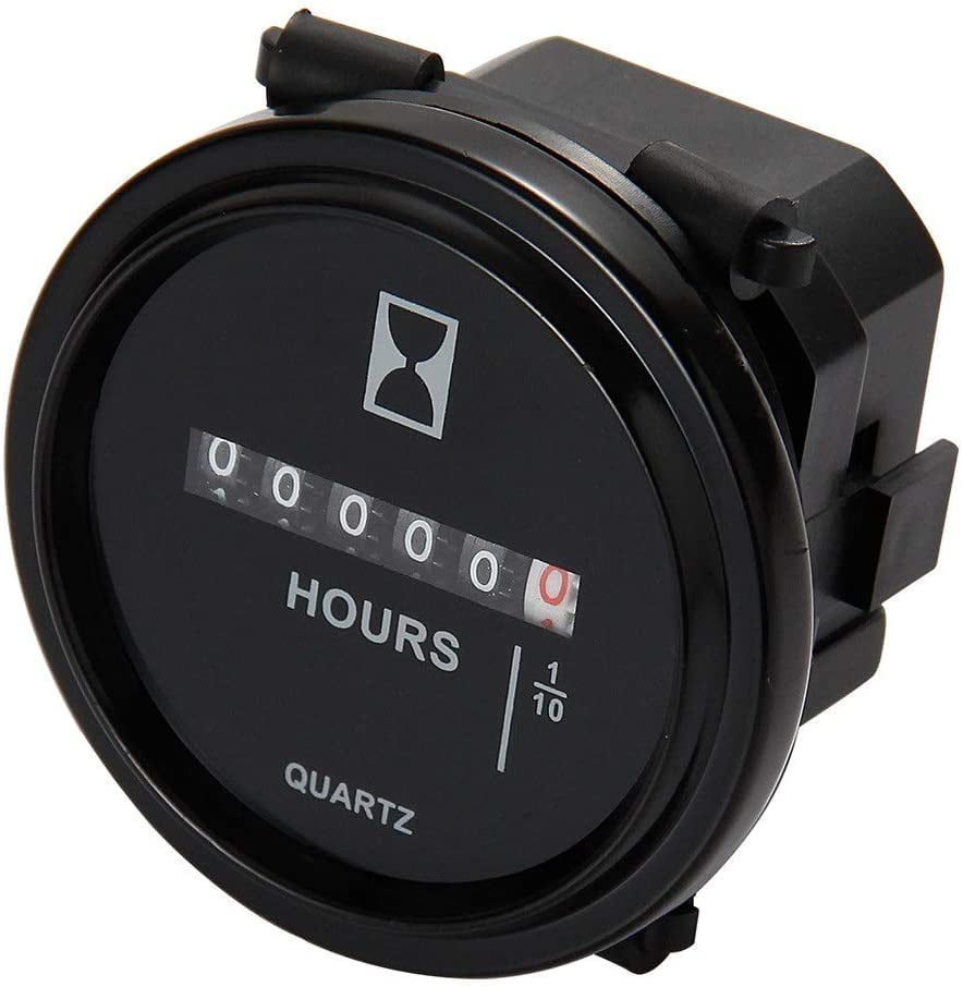 Mechanical Hour Meter Gauge - AIMILAR Professional Engine Hourmeter AC100-250V for Boat Auto ATV ...