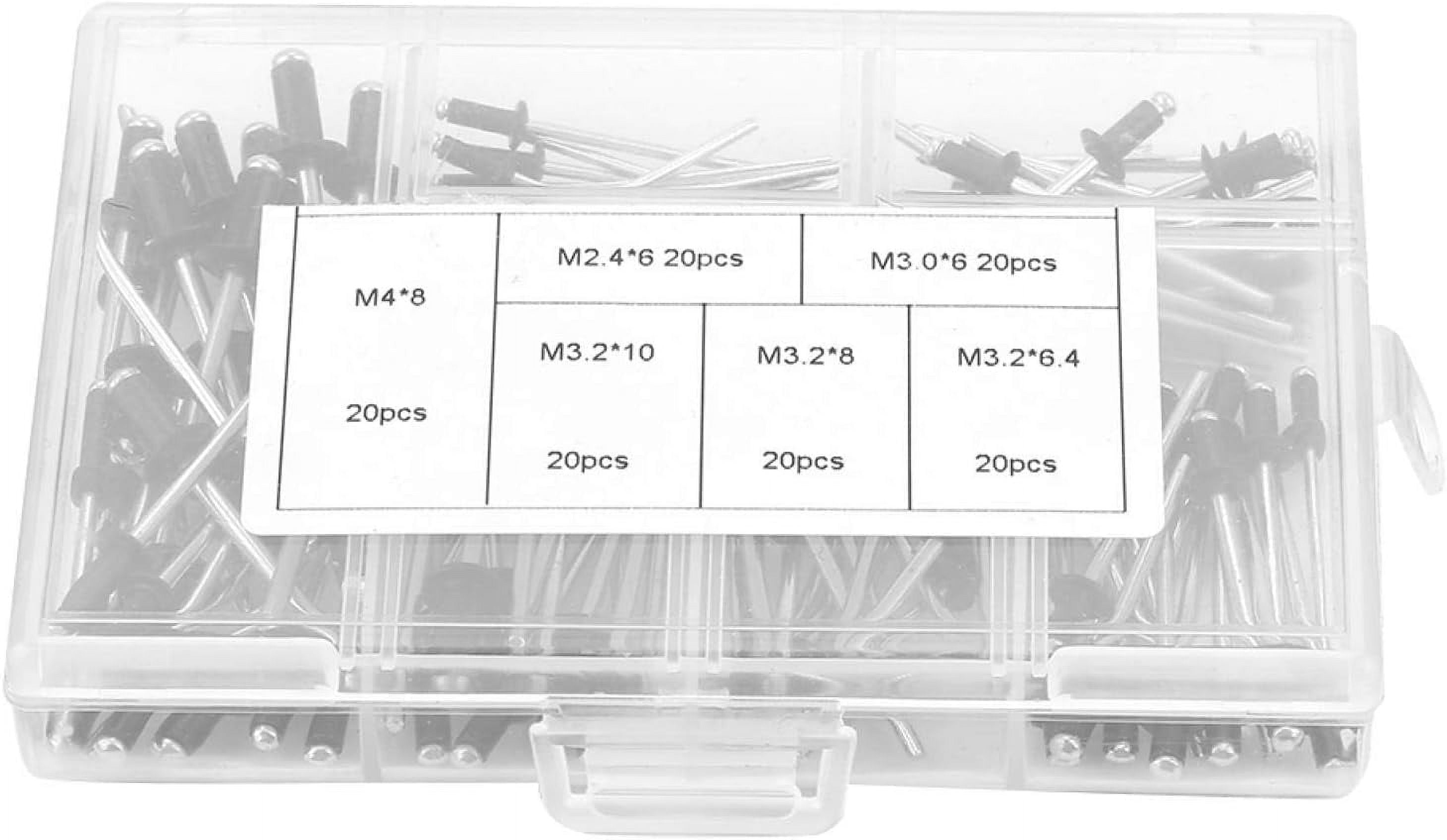 Mechanical Industrial Fasteners, Round Head Knurled Rivets, Aluminum ...