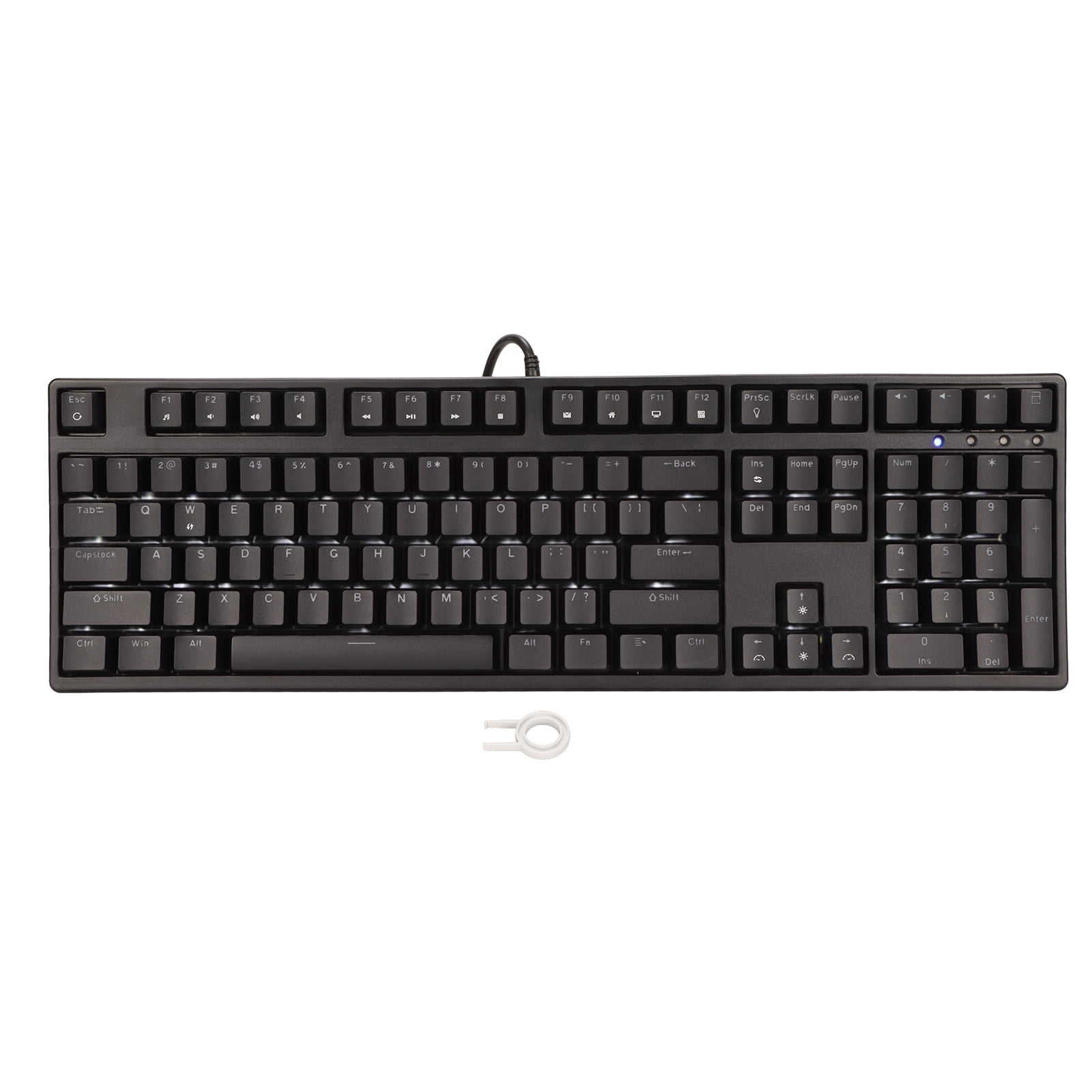 Mechanical Keyboard 108 Keys Blue Switch Ergonomic One Key Calculator ...