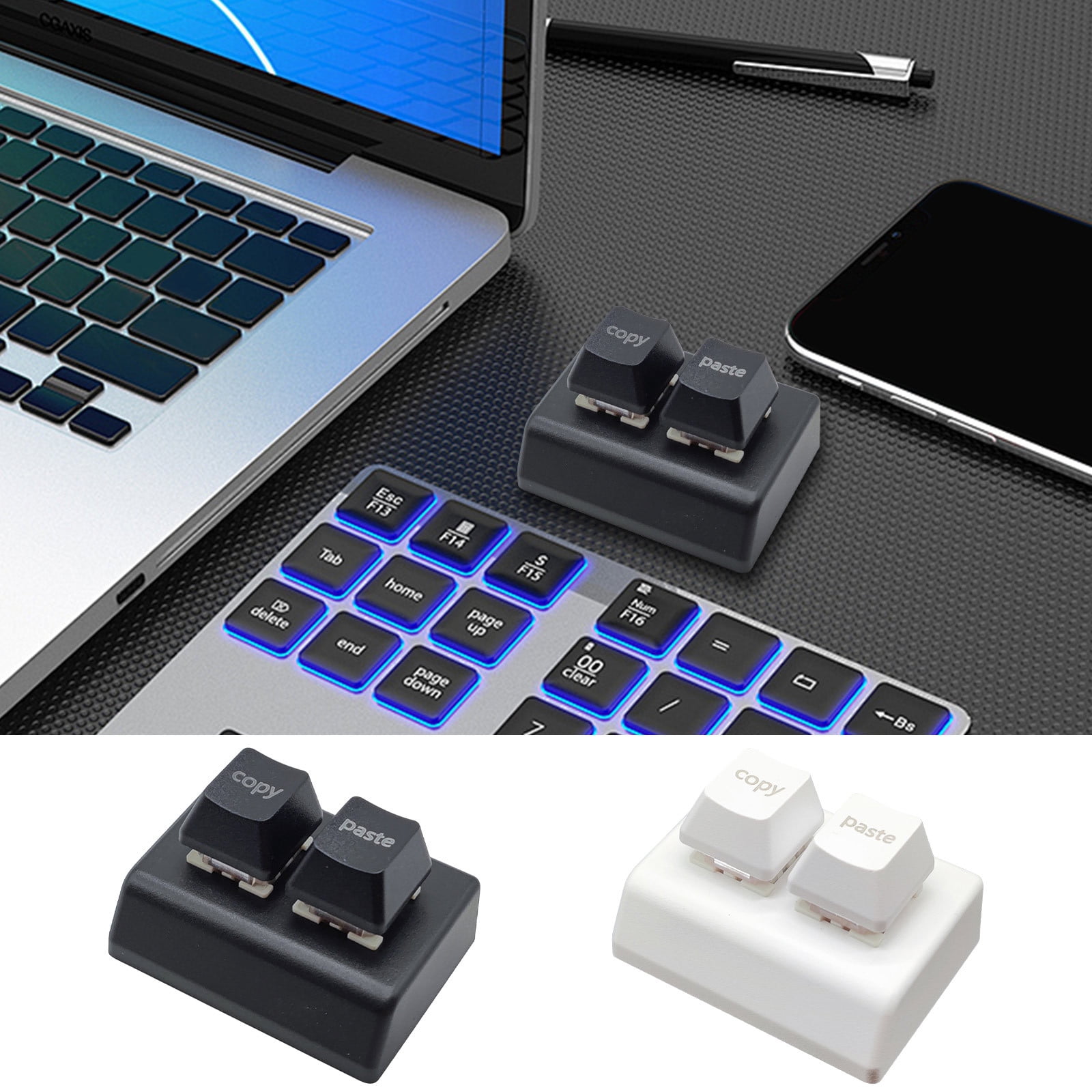 Mechanical Keyboard 2-Key Custom Keypad | Copy Paste Shortcut ...