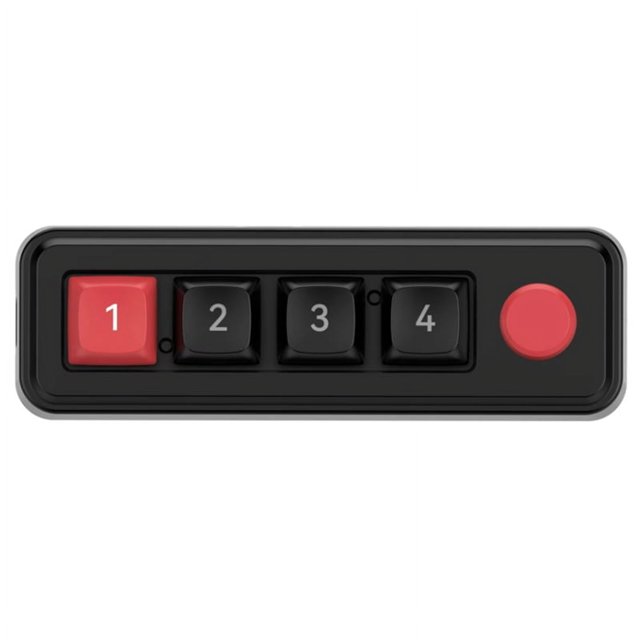 Mechanical Keyboard 4 Keys 1 Knob Macro Programming Keyboard RGB Wired ...