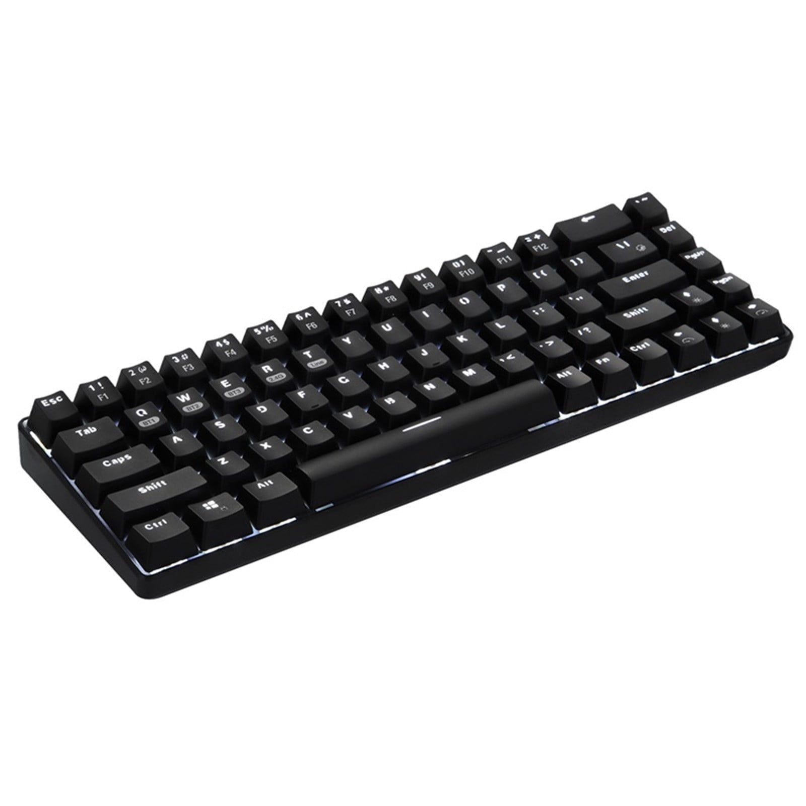 Mechanical Keyboard 68-Key Multi Device 3 Mode Wireless Wired Keyboard ...