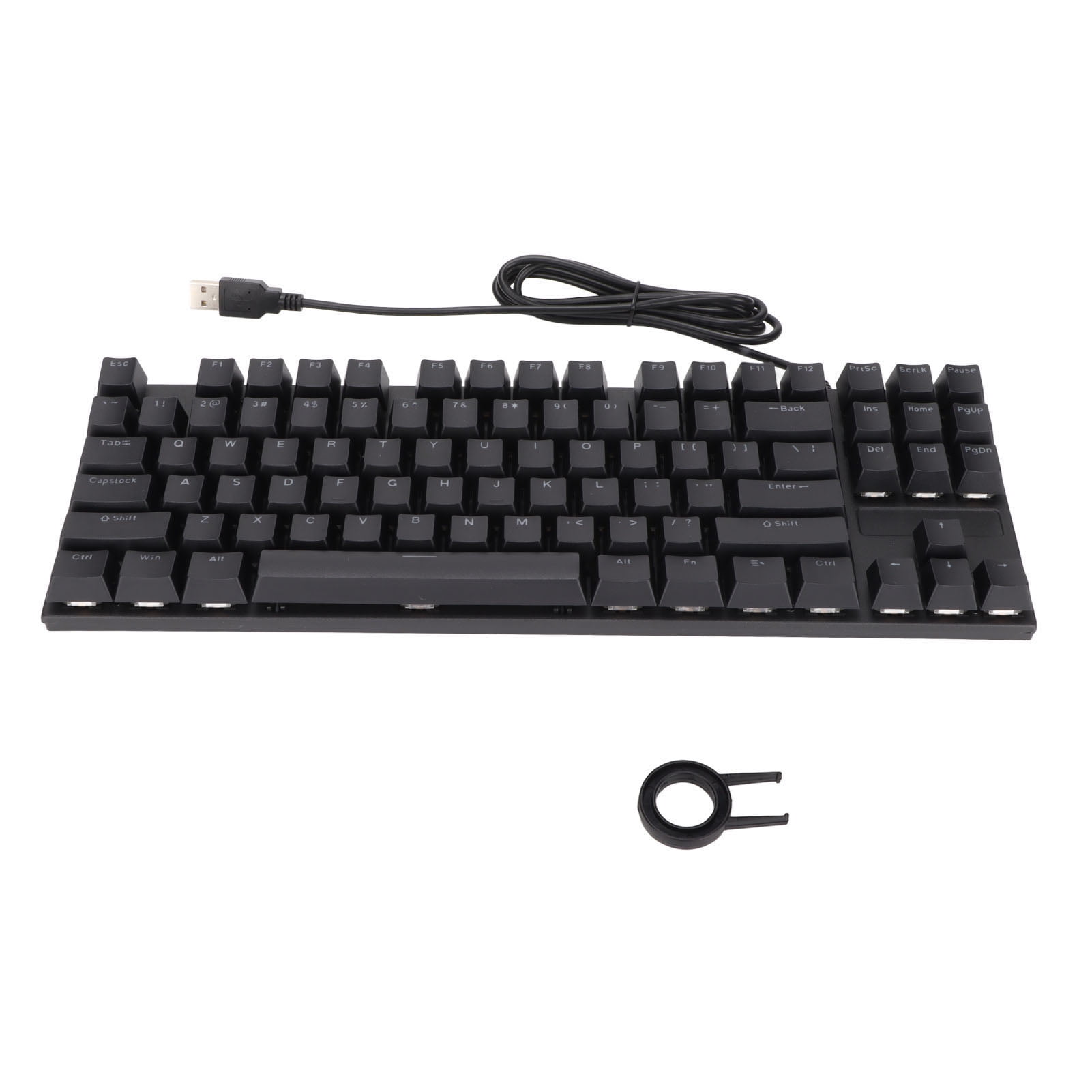 Mechanical Keyboard 87 Keys Blue Switch Ergonomic Multicolor Backlight ...