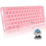 onn Gaming Mechanical Keyboard with Blue Switches, Adjustable 16.8M LED ...