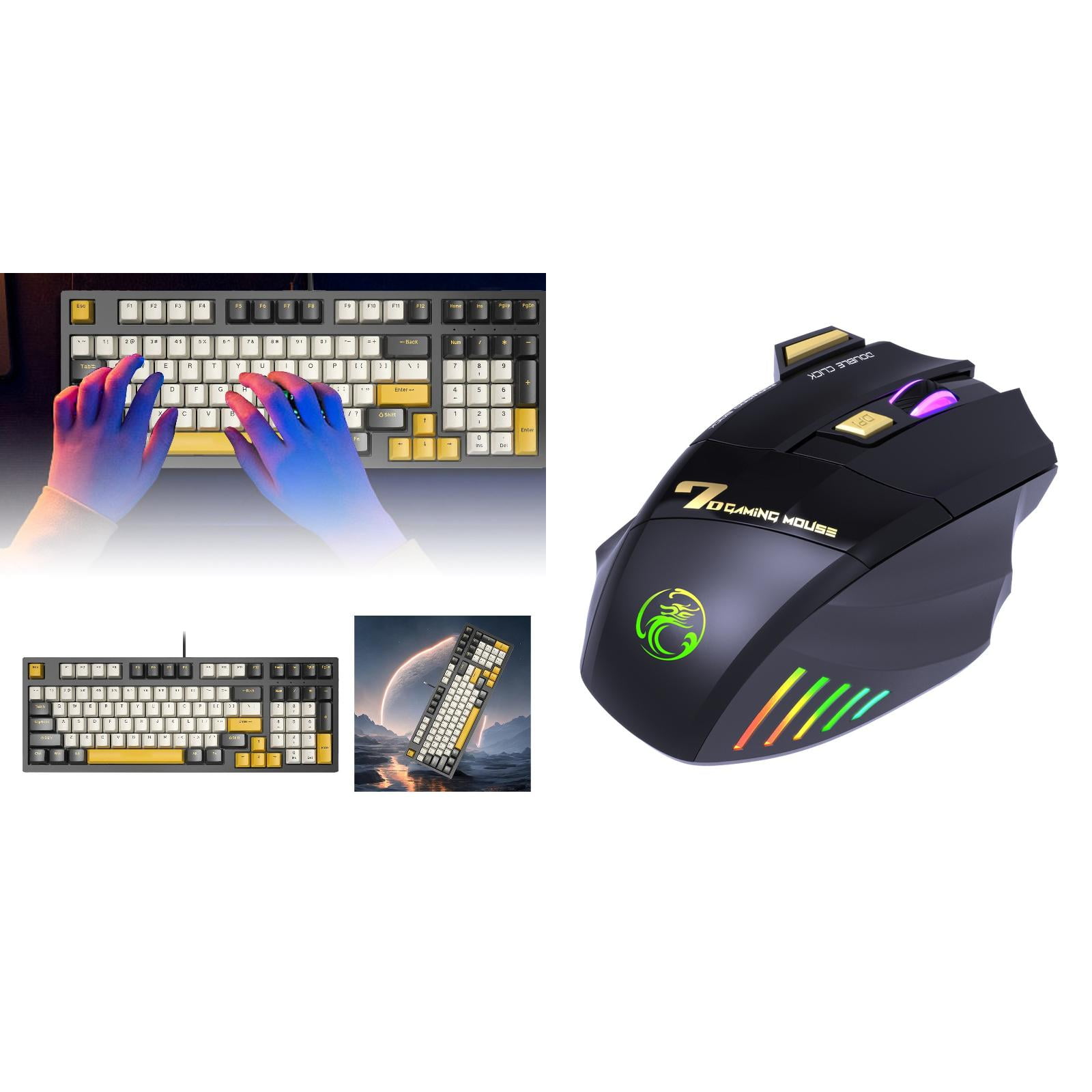 Mechanical Keyboard And Mouse Programmable Controls For Windows Pc ...