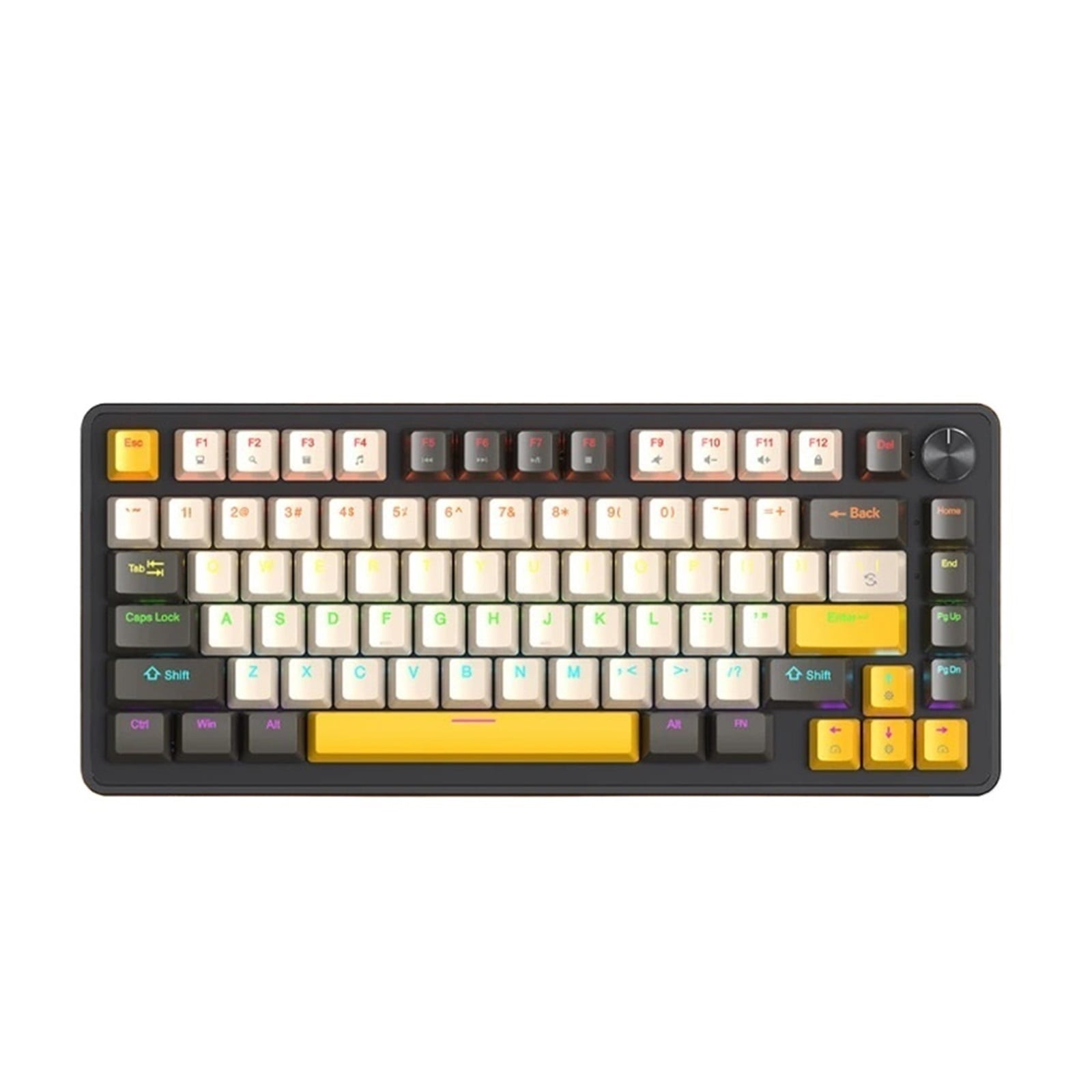 Mechanical Keyboard Connected Media Knob, Black Gaming Keyboard, Hot ...