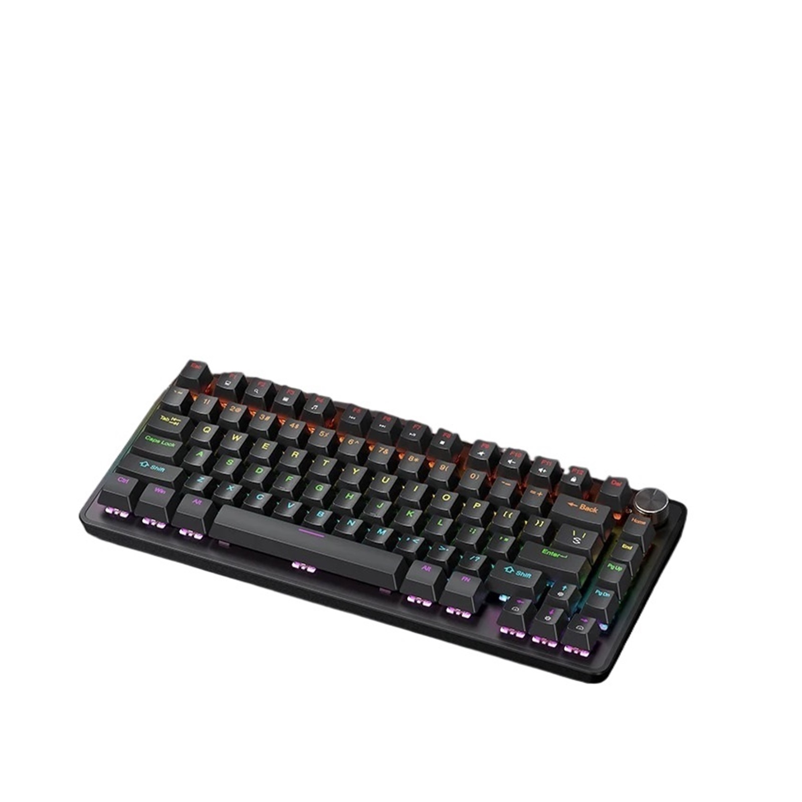Mechanical Keyboard Connected Media Knob, Black Gaming Keyboard, Hot ...