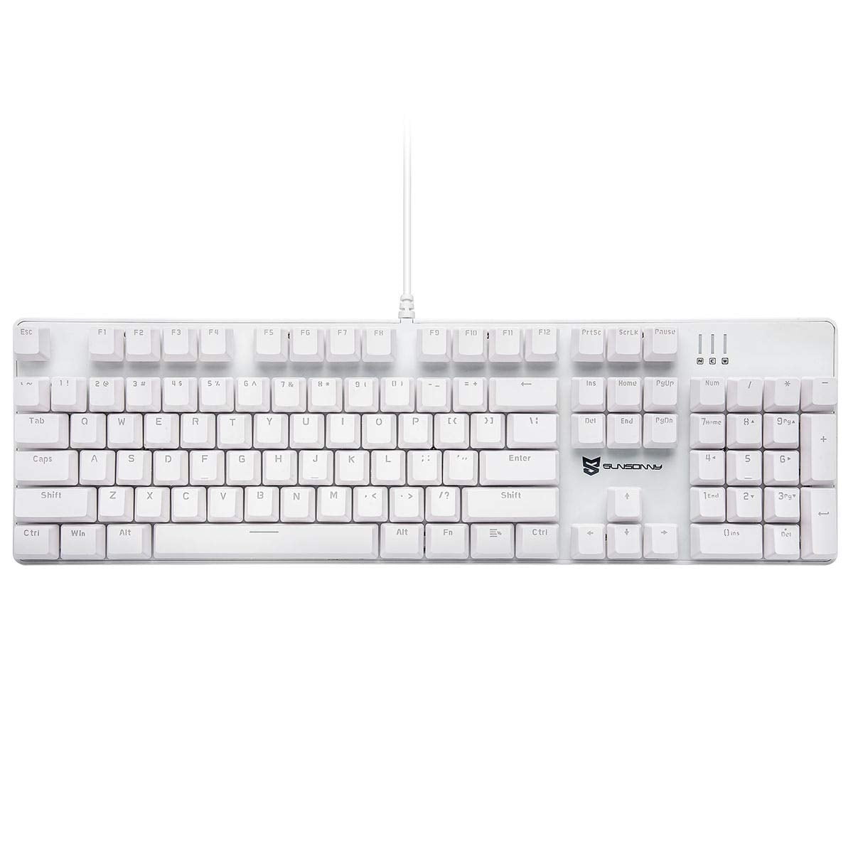 Mechanical Keyboard Gaming Keyboard | Blue Switch Ice Blue Backlit ...