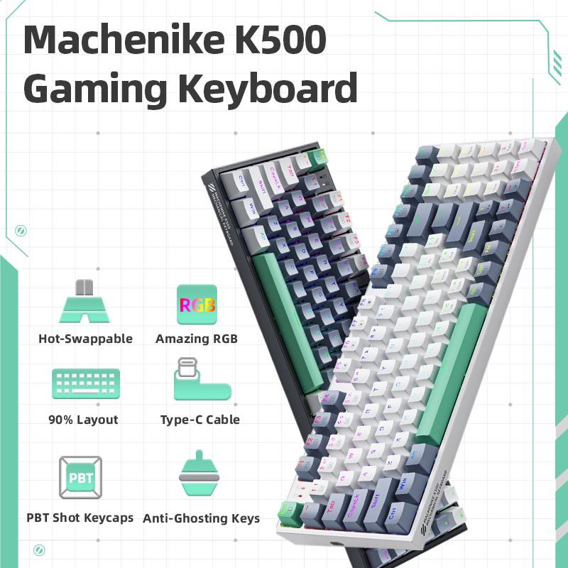 Mechanical Keyboard Gaming Keyboard Wired Keyboard Hot Swappable 94 ...