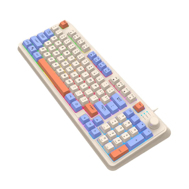 Mechanical Keyboard Hot Swappable Gaming Keyboards Corded Keyboard 94 ...