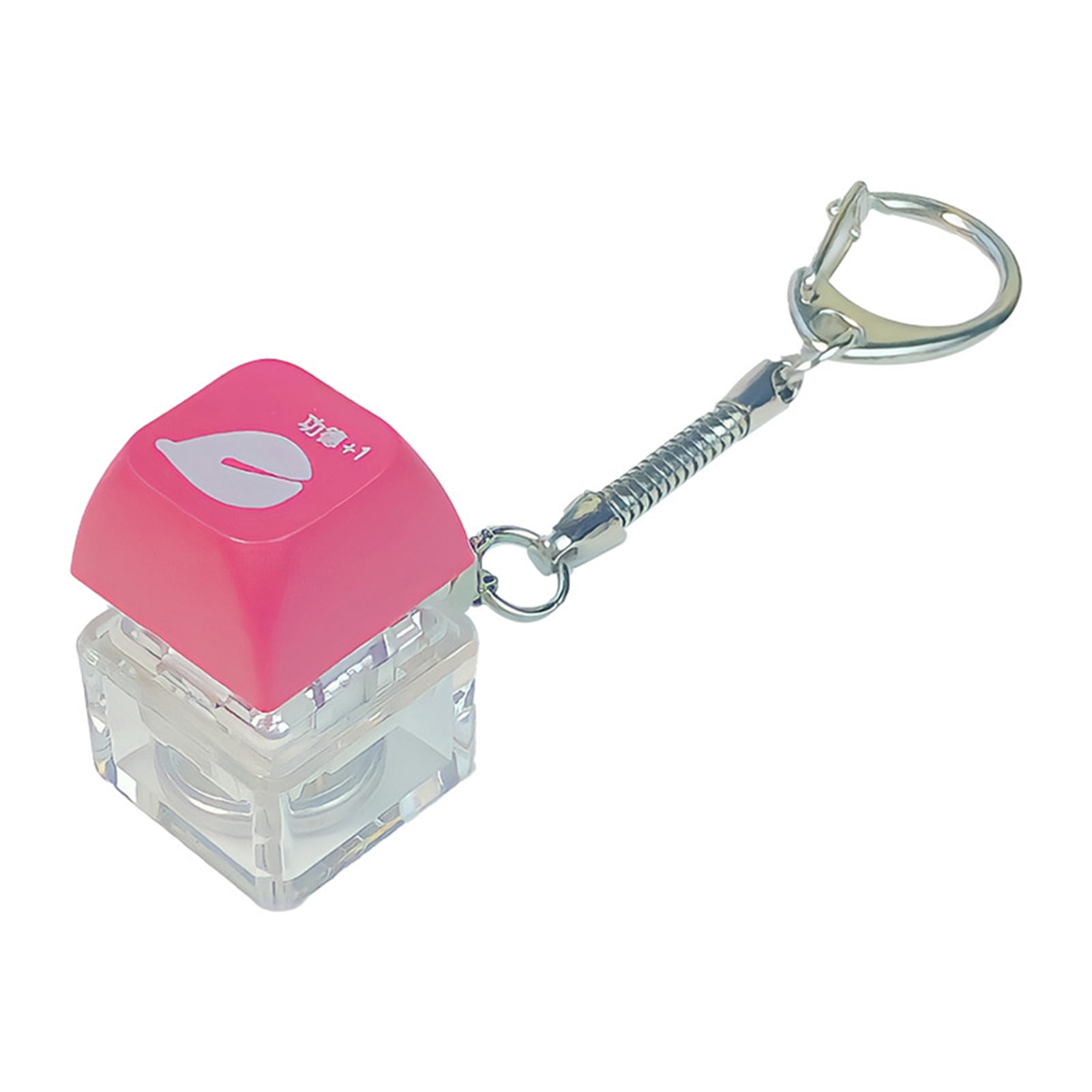 Tactile Decompression Toy Light Up Keyboard Fidget Keychain - Stress ...