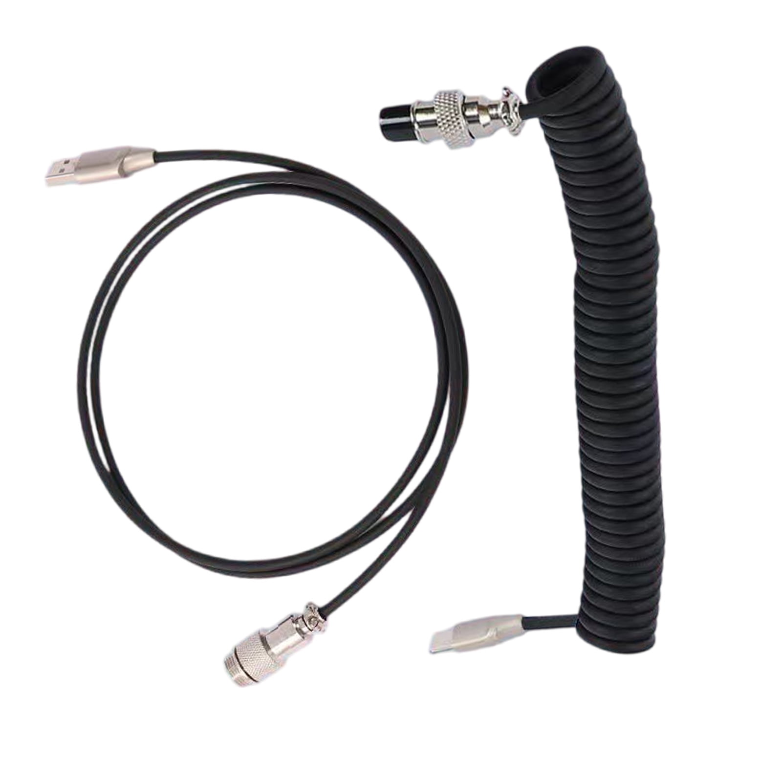 Mechanical Keyboards Coiled Cable Wire Type C USB Port Aviation Coiling ...