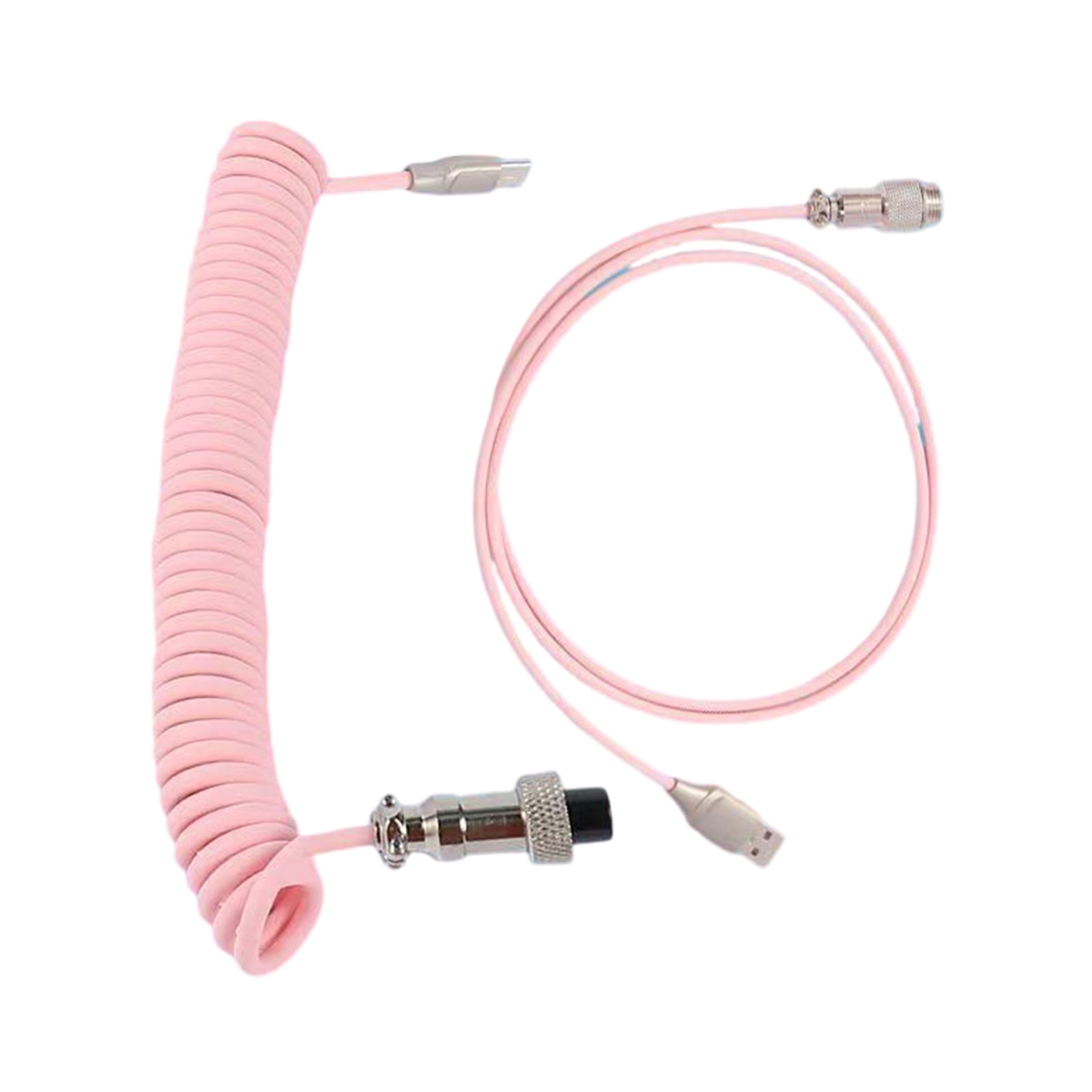 Mechanical Keyboards Coiled Cable Wire Type C USB Port Aviation Coiling ...