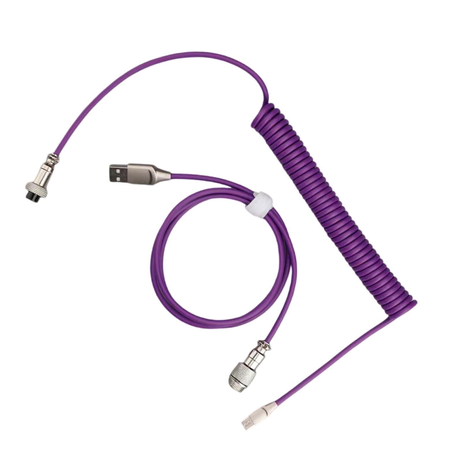 Mechanical Keyboards Coiled Cable Wire Type C USB Port Aviation Coiling ...