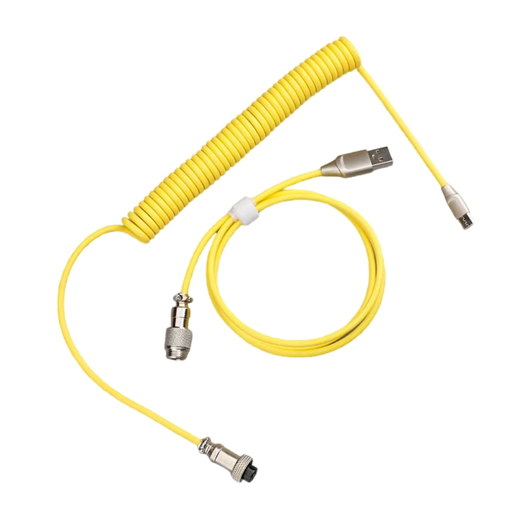 Mechanical Keyboards Coiled Cable Wire Type C USB Port Aviators Coiling ...
