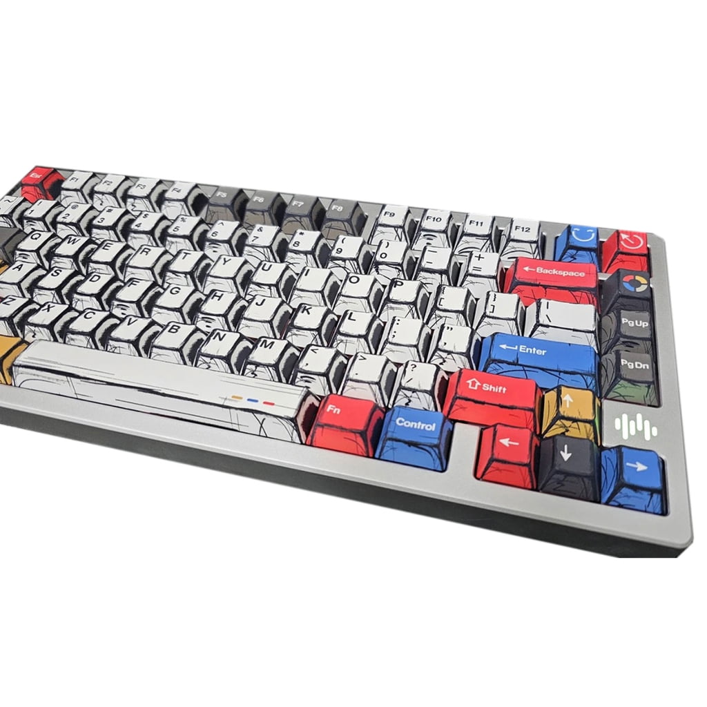 Mechanical Keyboards Keycaps 136Keys Comics Mixed Lights PBT Original ...