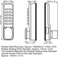 Mechanical Keyless Door Lock, Push Button Door Lock Keypad 1-11 Smart ...