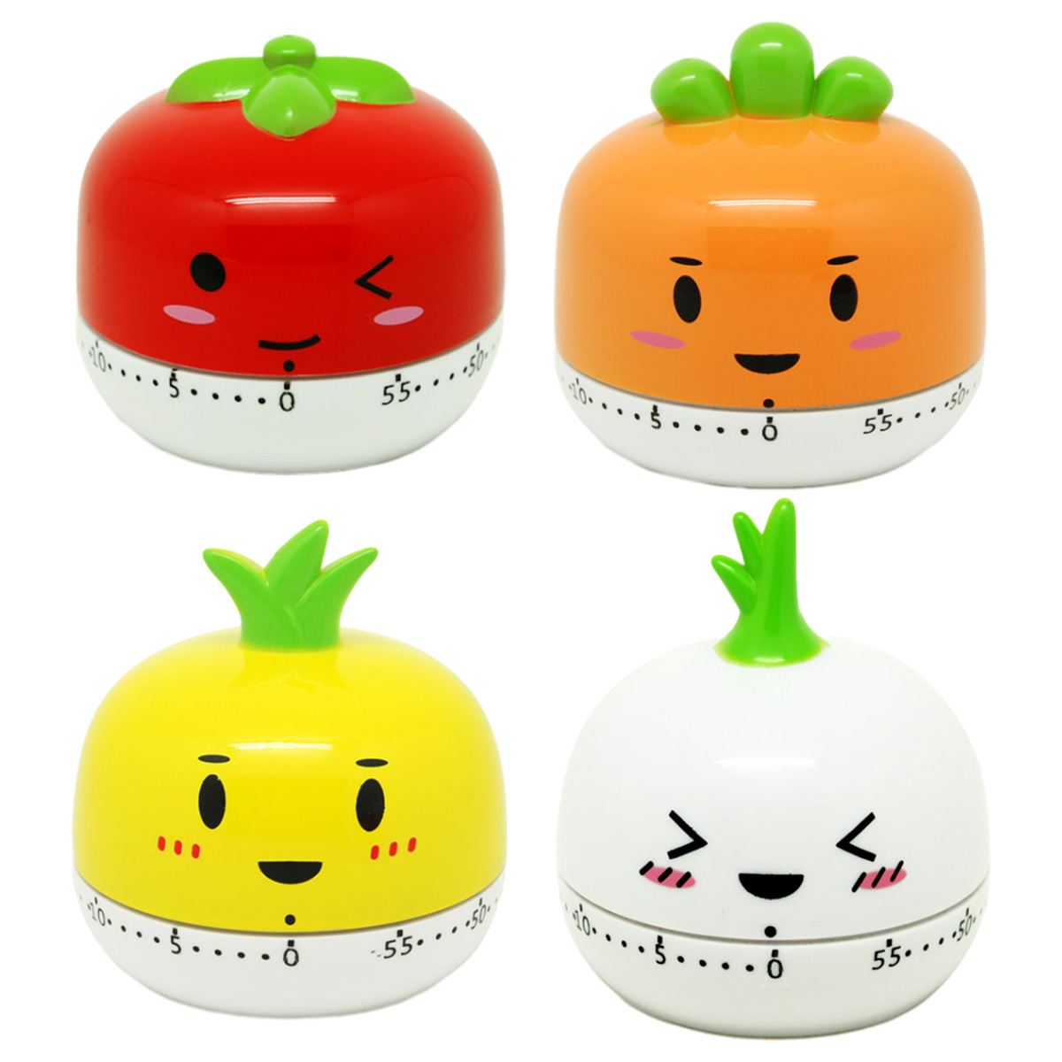 Mechanical Kitchen Timer, Small Cute Fruit Timer for Kids, Wind Up 60 ...
