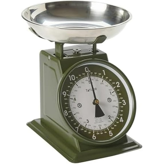 Mechanical Kitchen Weighing Food Scale with Bowl, Weighs up to 11lbs ...
