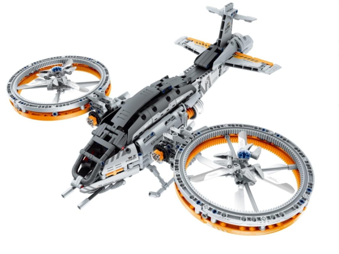 Mechanical Master Starfighter Building Toy with liftable Wings ...