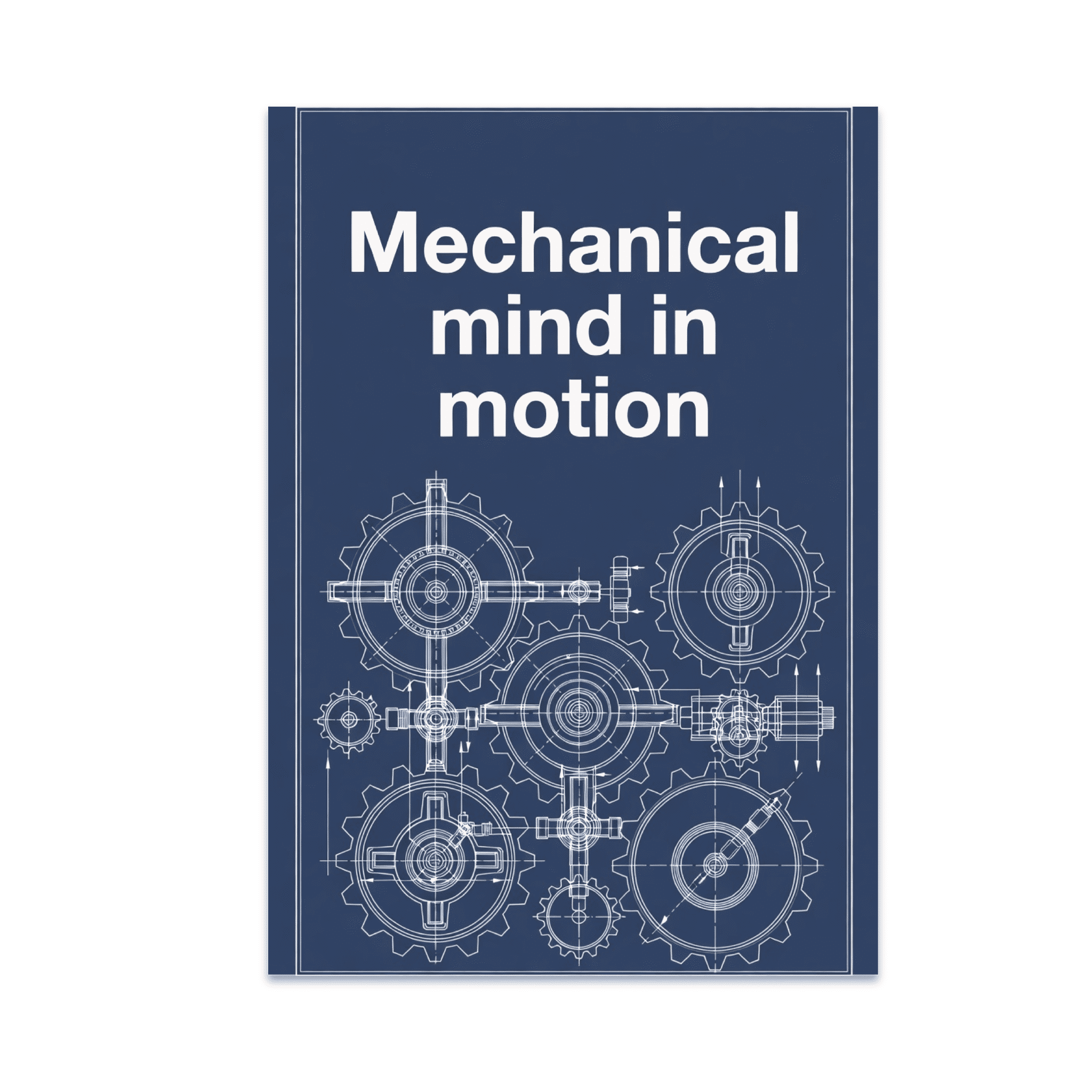 Mechanical Mind in Motion Blueprint Wall Decor - Engineering Enthusiast ...