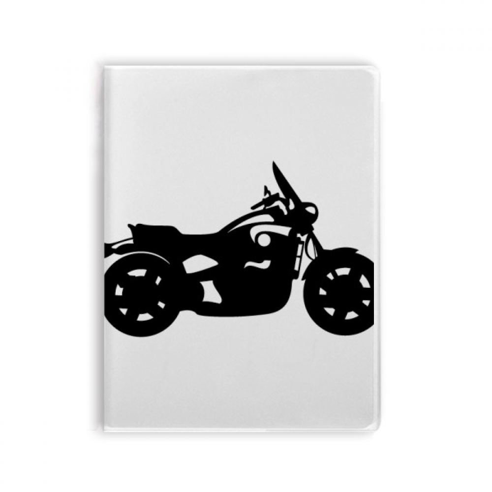 Mechanical Motorcycle Outline Pattern Notebook Gum Cover Diary Soft ...